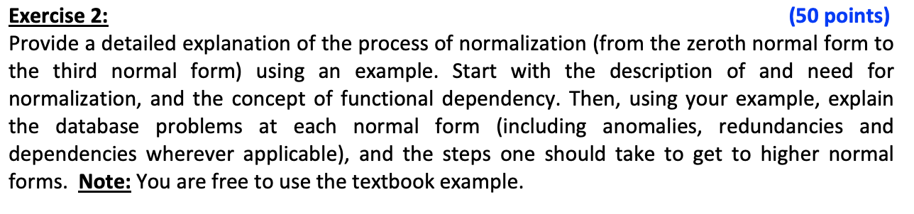 Solved Exercise 2: (50 points) Provide a detailed | Chegg.com