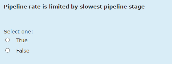 Solved Pipeline rate is limited by slowest pipeline | Chegg.com