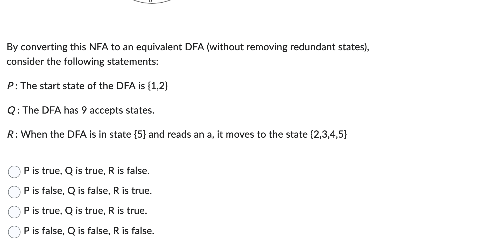 Solved Consider the following NFA (Nondeterministic Finite | Chegg.com