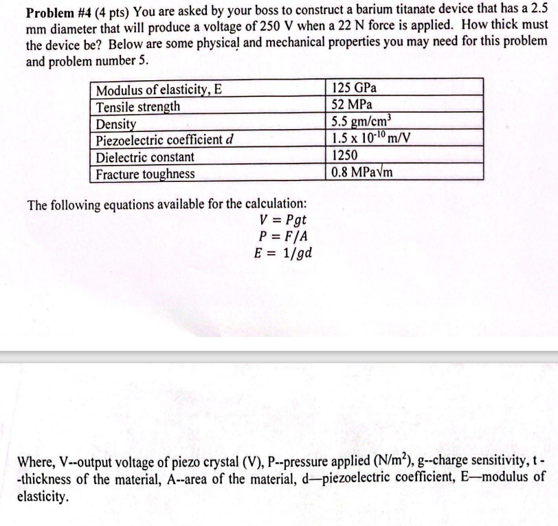 Solved Problem \#4 (4 pts) You are asked by your boss to | Chegg.com