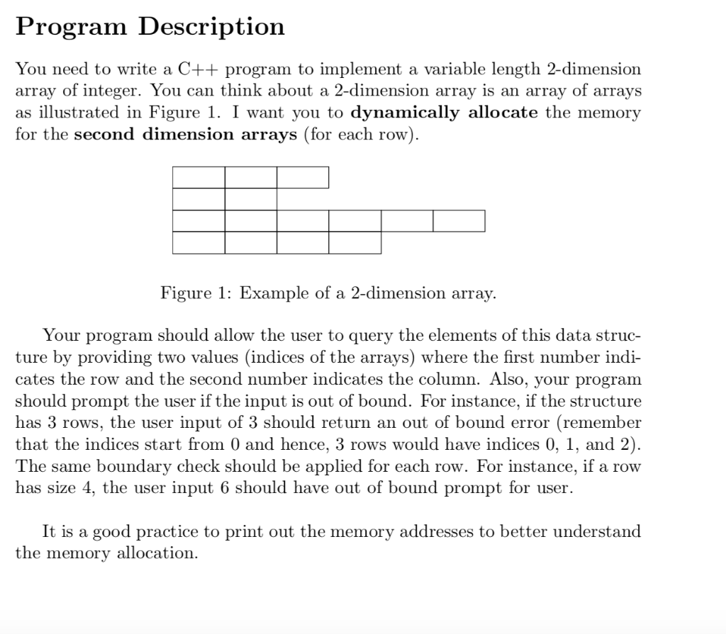 Solved Program Description You Need To Write A C Program 5040