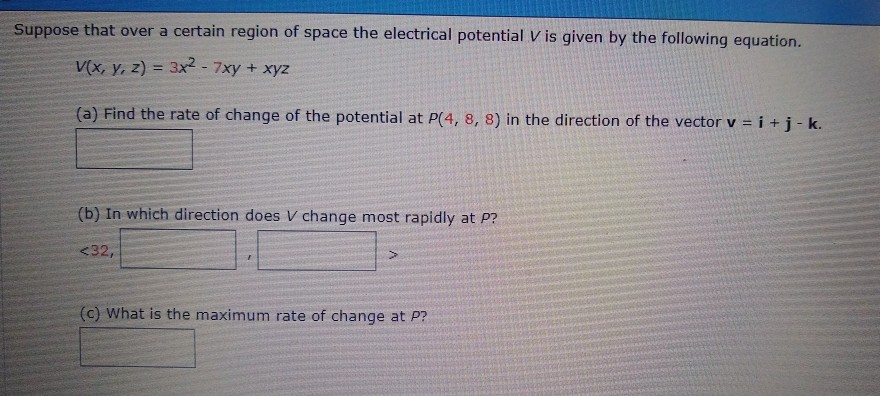 Solved Suppose that over a certain region of space the | Chegg.com