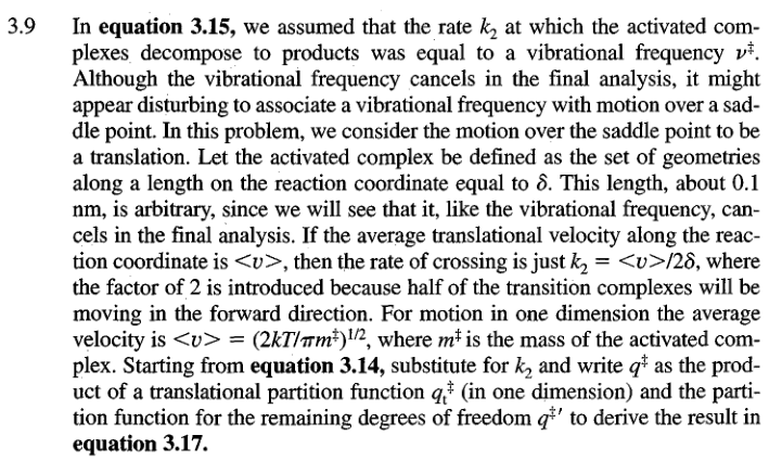 from the book CHEMICAL KINETICS AND REACTION DYNAMICS | Chegg.com