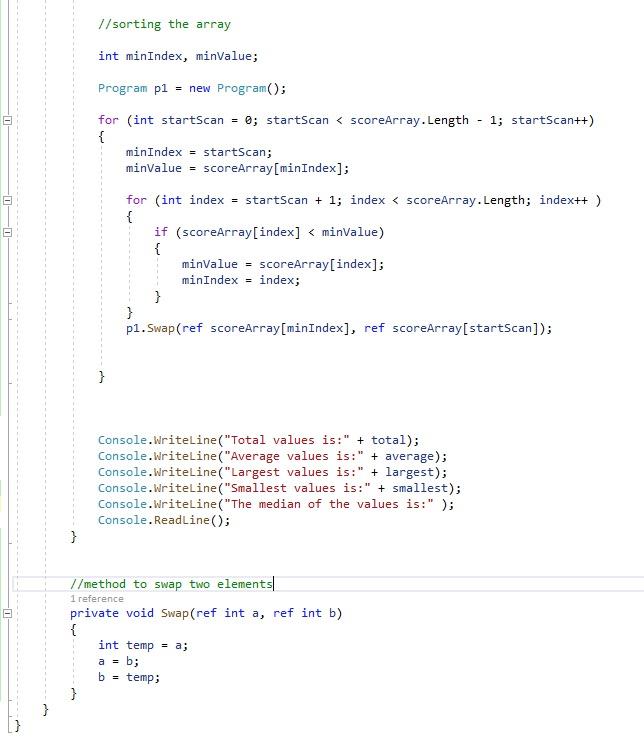Solved What do I need to do to display the median in the | Chegg.com
