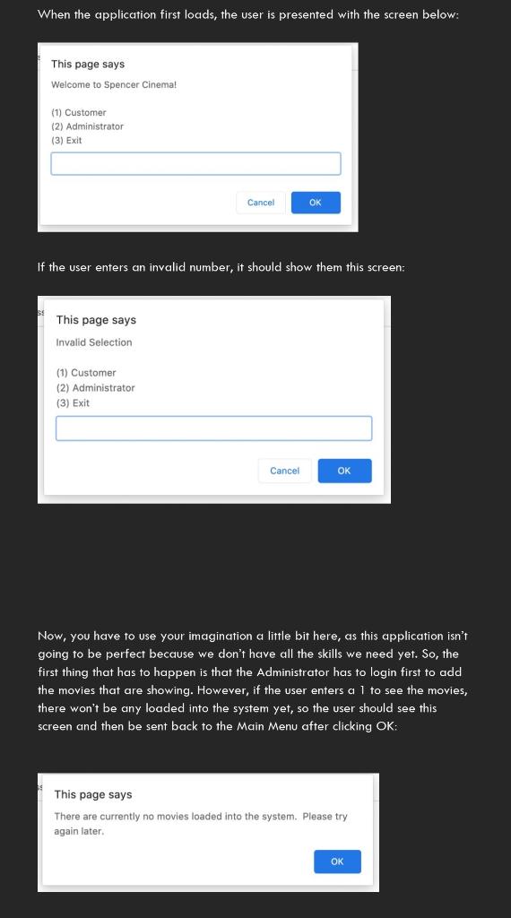 Solved Your task is to create a movie application named | Chegg.com