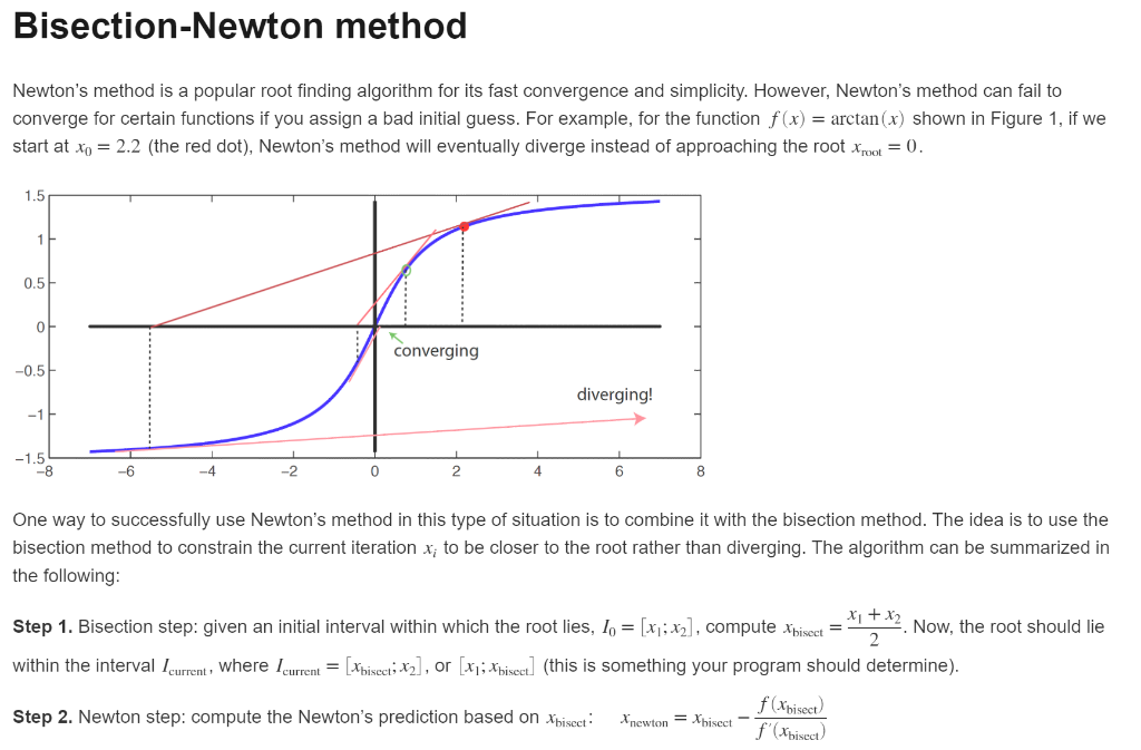 Newton's method is a popular root finding algorithm | Chegg.com
