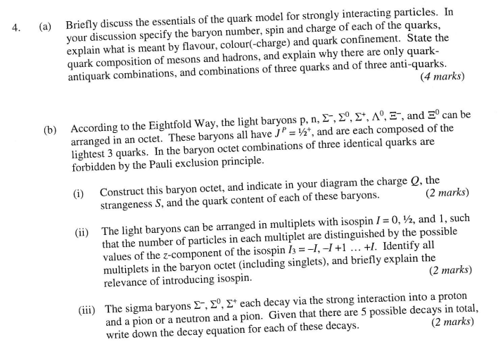 Solved Briefly discuss the essentials of the quark model for | Chegg.com