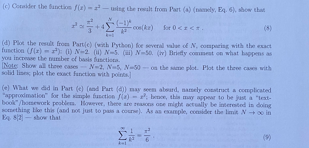 Solved Problem 3 Consider the general least squares fit with | Chegg.com