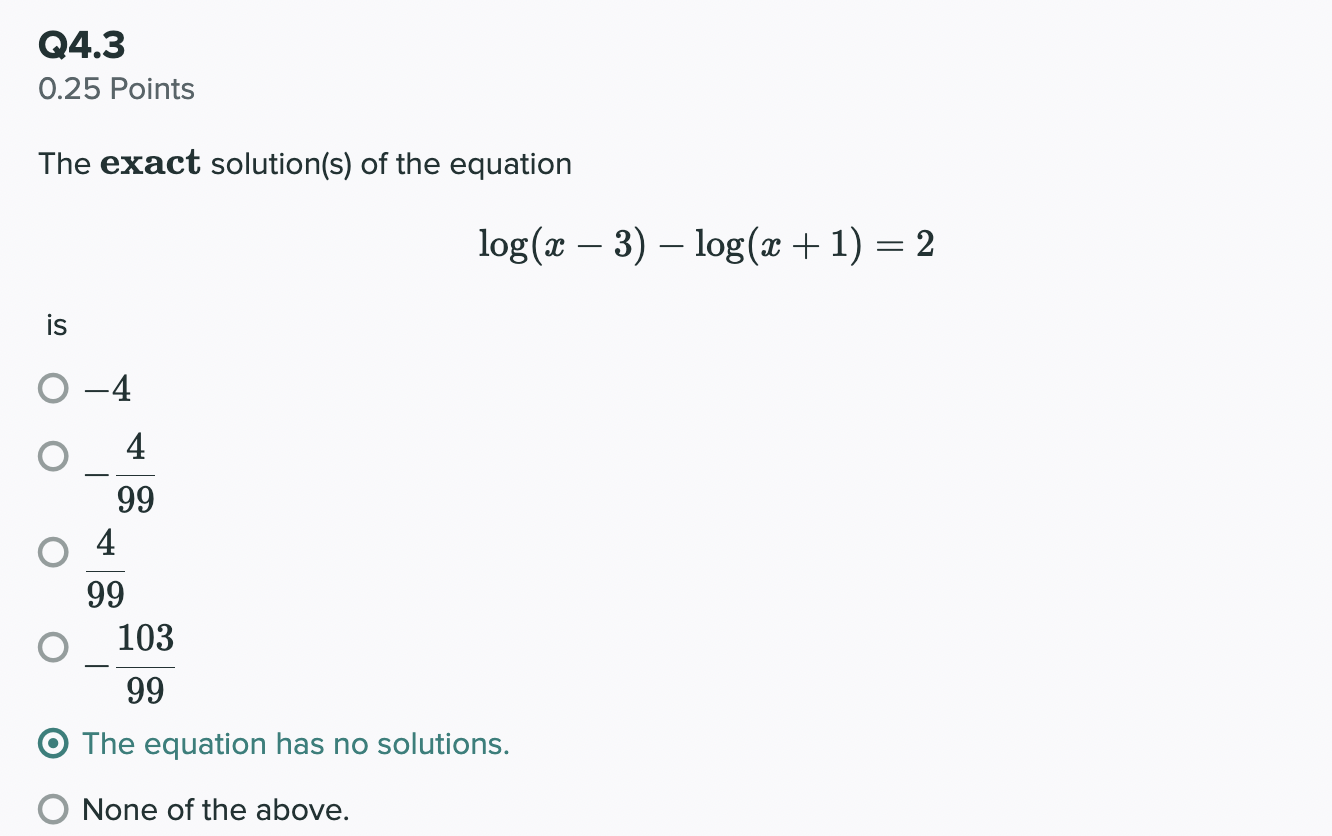 Solved The exact solution(s) of the equation | Chegg.com