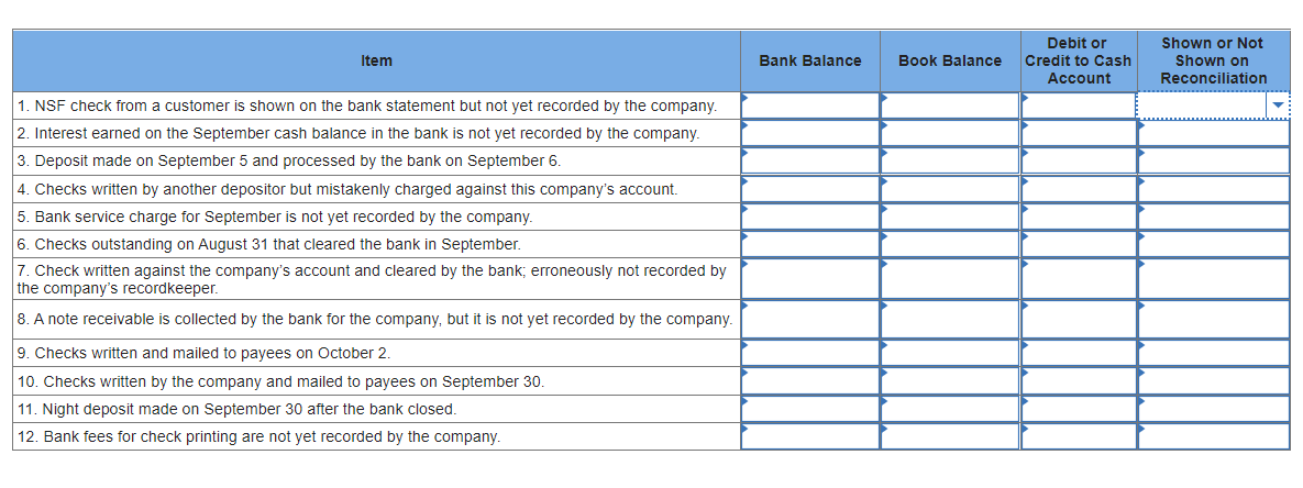 Solved Exercise 6-11 (Static) Bank reconciliation and | Chegg.com