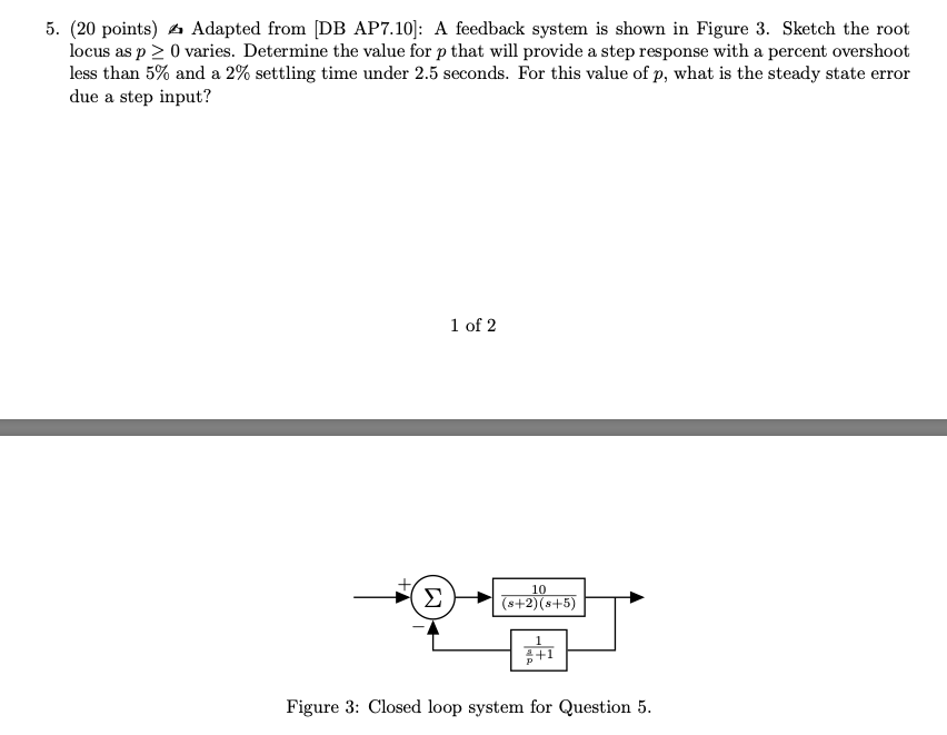 5. (20 points) A Adapted from DB AP7.10): A feedback | Chegg.com