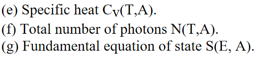 Solved 3. Consider a two-dimensional cavity of an area A | Chegg.com