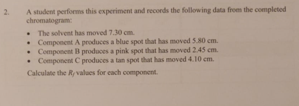 Solved A student performs this experiment and records the | Chegg.com