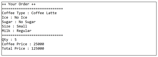 Solved USING JAVA PROGRAMMING LANGUAGE FeSt Coffee | Chegg.com