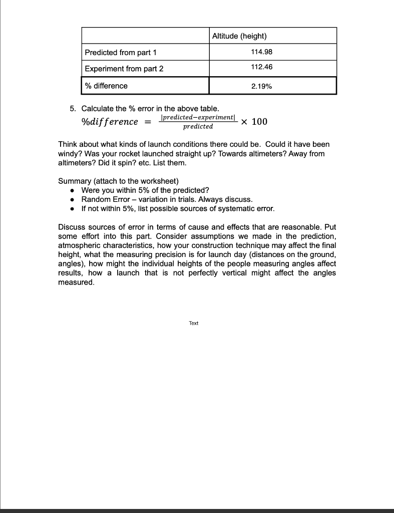 Part 1. Prediction Calculate the predicted final | Chegg.com