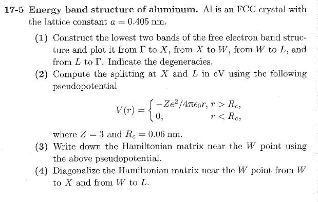 Solved Han, Fuxiang - Problems in solid state physics | Chegg.com