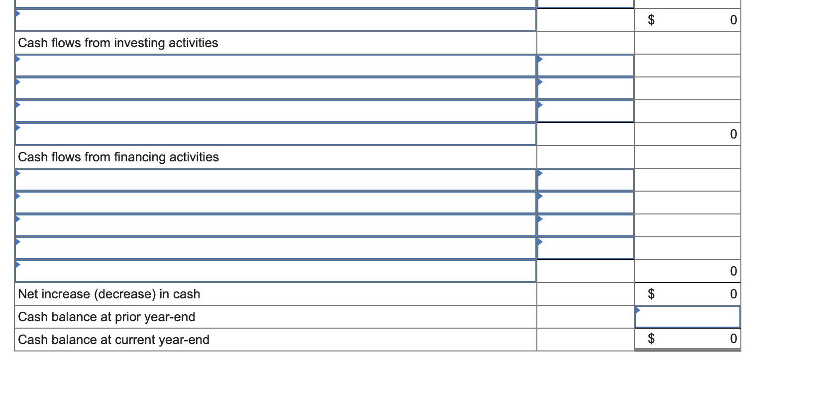 Solved The following financial statements and additional | Chegg.com