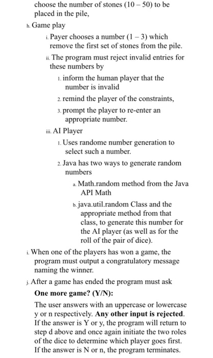 Solved Project outcomes: Develop a Java program that: .reads | Chegg.com
