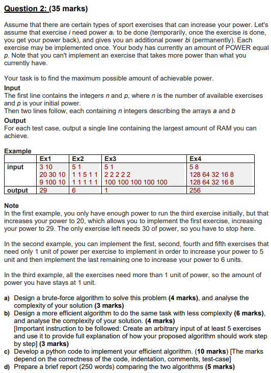 Solved Question 2: (35 marks) Assume that there are certain | Chegg.com