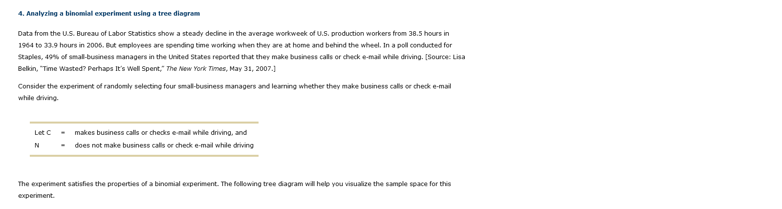 Solved 4. Analyzing a binomial experiment using a tree | Chegg.com
