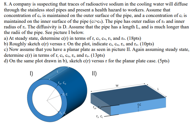 Solved 8. A company is suspecting that traces of radioactive | Chegg.com