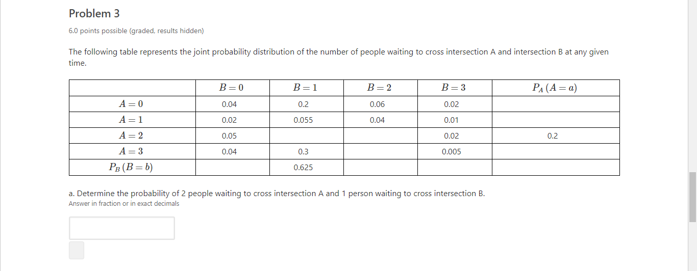 Solved Problem 3 6.0 points possible (graded, results | Chegg.com