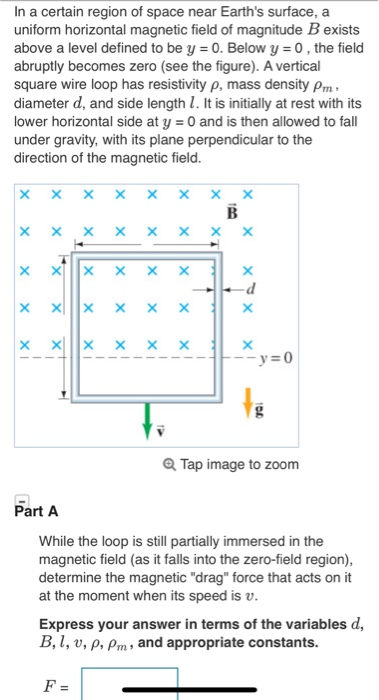 Solved In a certain region of space near Earth's surface, a | Chegg.com