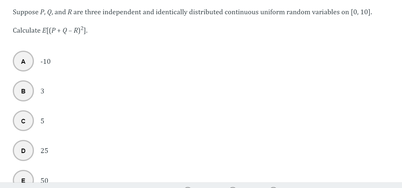 Solved Suppose P, Q, and R are three independent and | Chegg.com