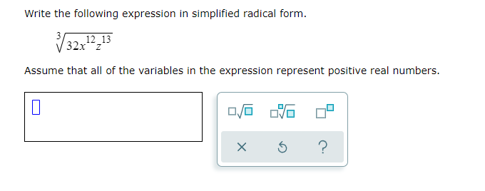Solved Write the following expression in simplified radical | Chegg.com