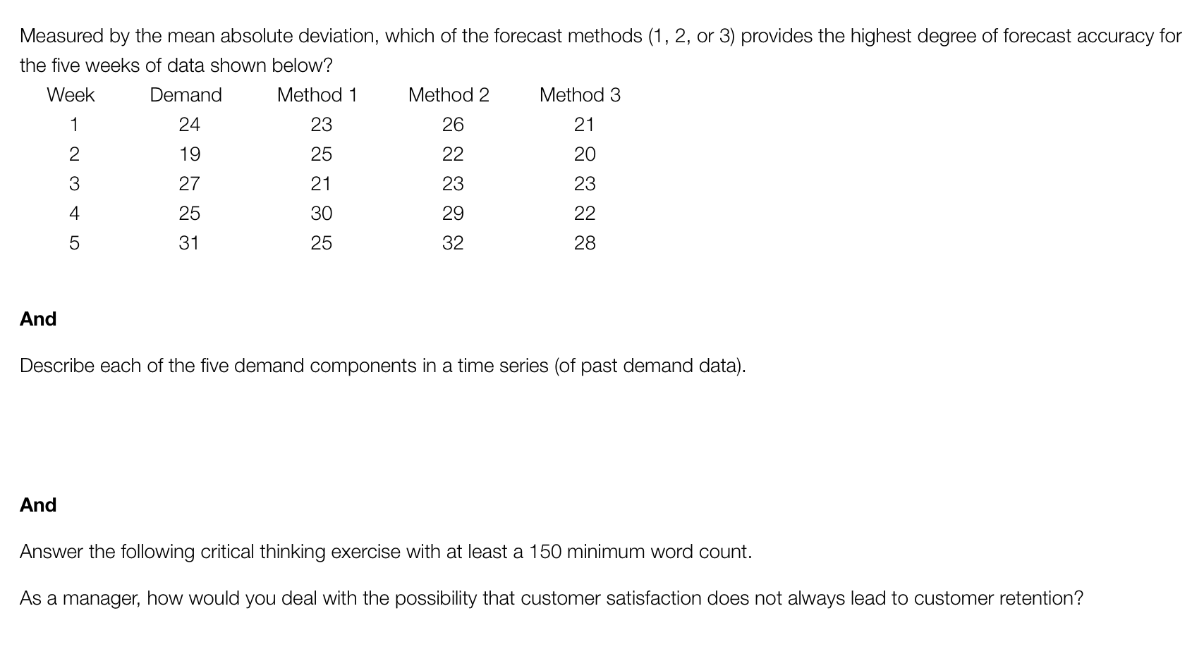 Solved Measured By The Mean Absolute Deviation Which Of The 6411