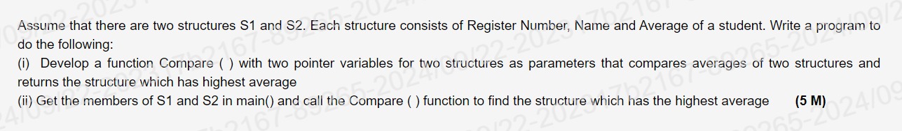 Solved Assume that there are two structures S1 ﻿and S2. | Chegg.com