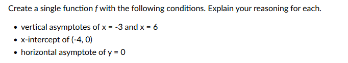 Solved Create a single function f with the following | Chegg.com