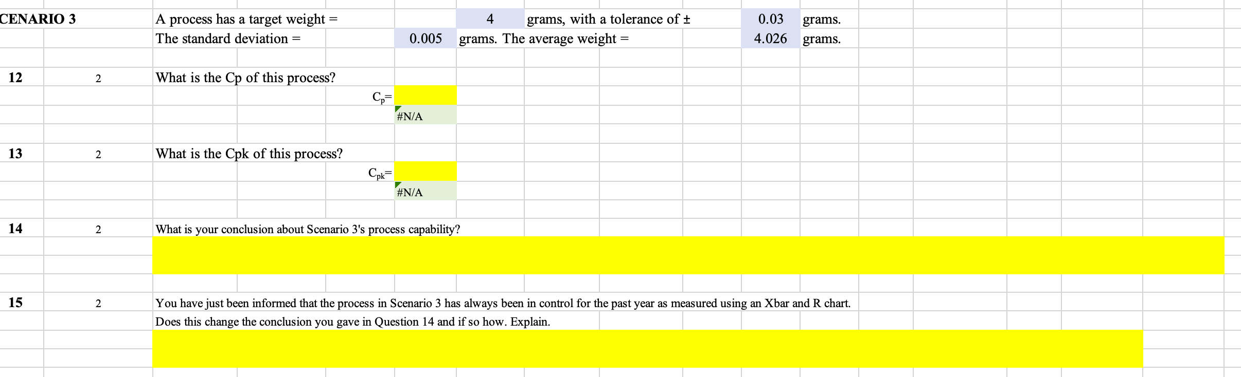 Solved \begin{tabular}{ll|lccccc} CENARIO 3 & A process has | Chegg.com