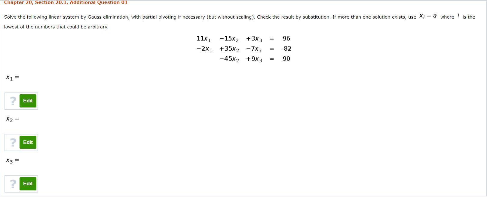 Solved Chapter 20, Section 20.1, Additional Question 01 | Chegg.com