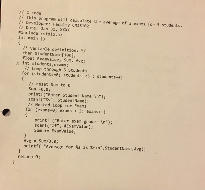 Solved Modify the code to be able to input any number of | Chegg.com