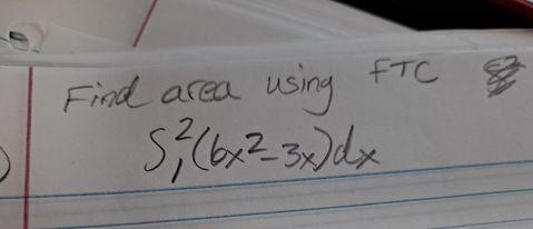 Solved finding the area using the fundamental theorem of | Chegg.com