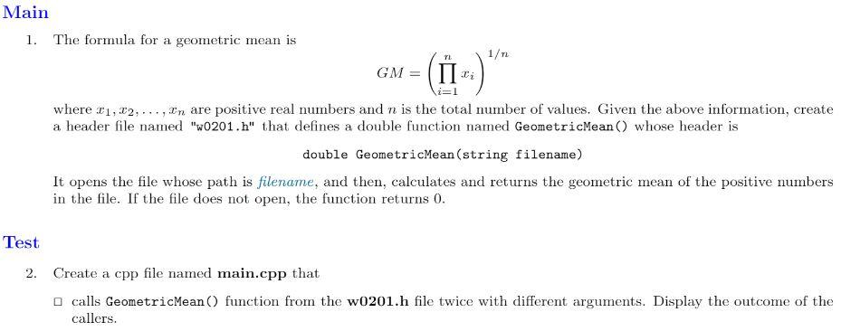 Solved No code was provided. The assignment must be | Chegg.com