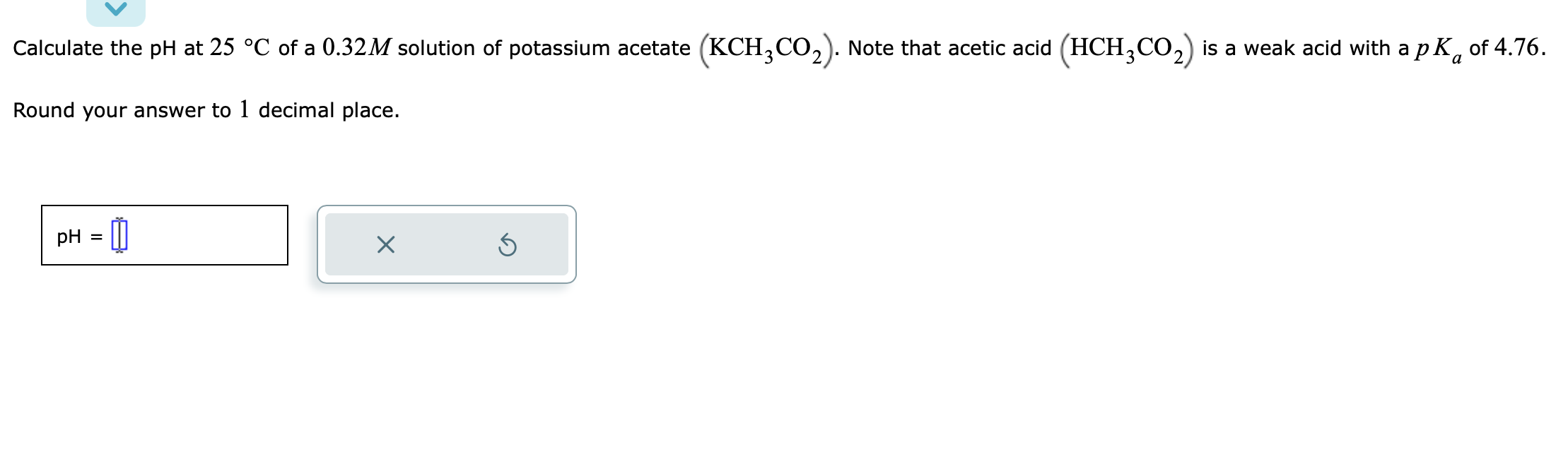 Solved Calculate the pH at 25∘C of a 0.32M solution of | Chegg.com