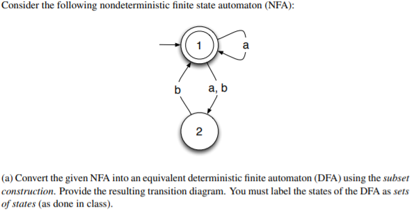 Solved Consider the following nondeterministic finite state | Chegg.com