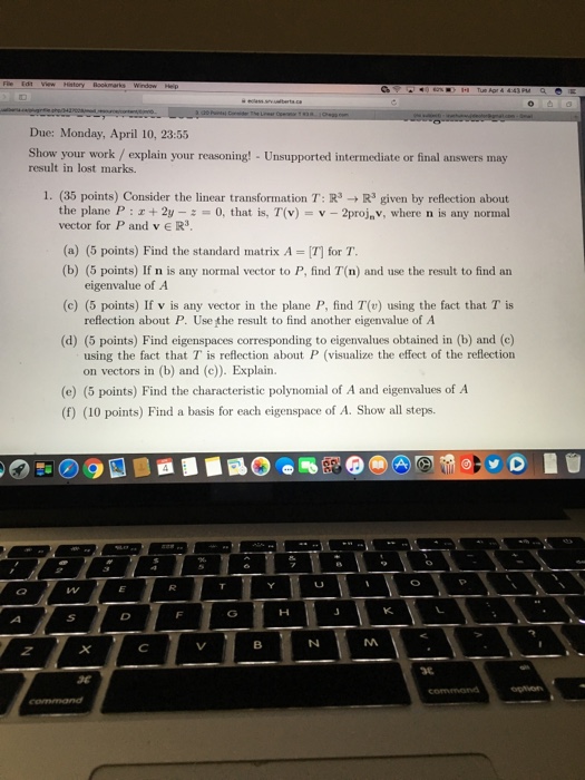 Solved Consider the linear transformation T: R^3 rightarrow | Chegg.com