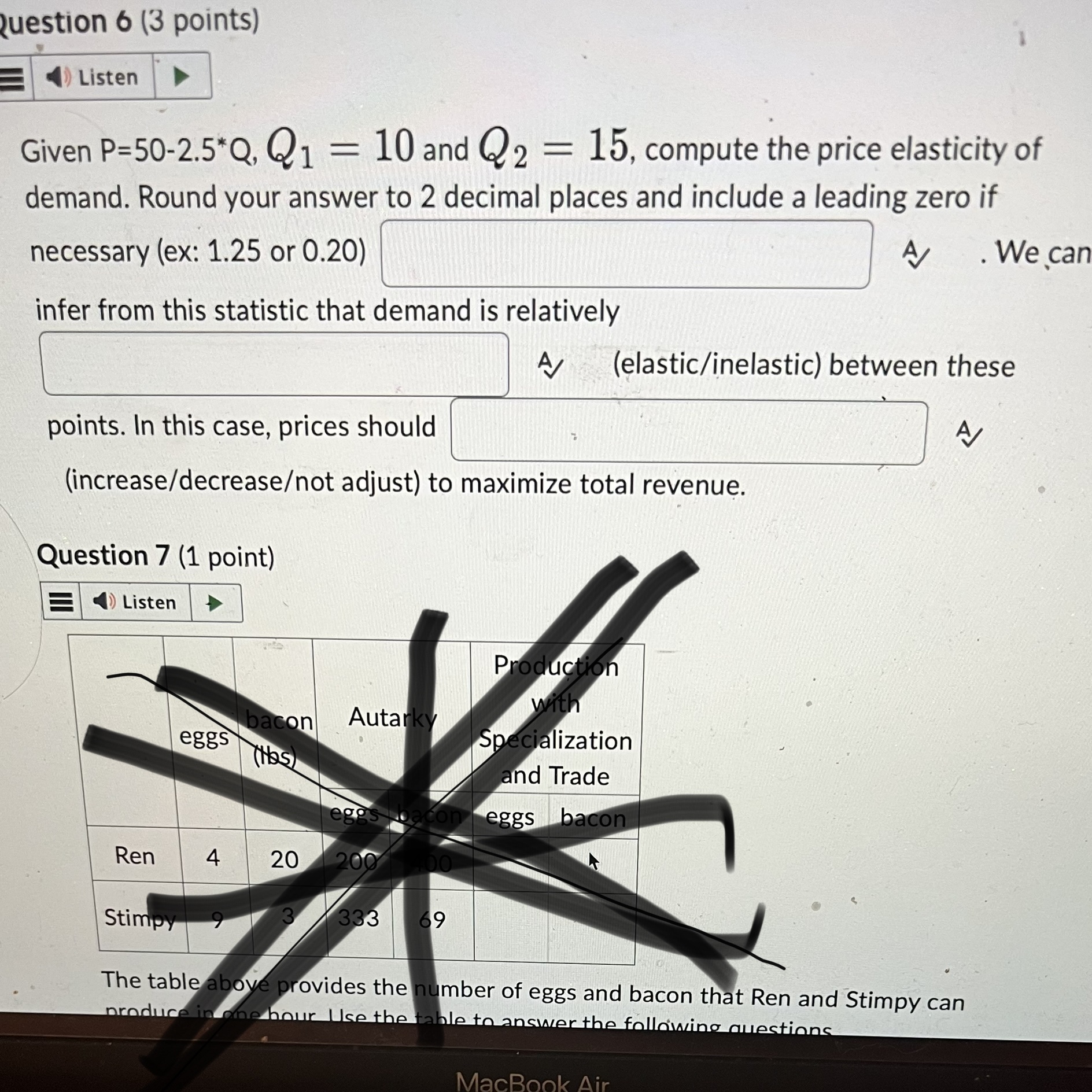 Solved Given P=50−2.5∗Q,Q1=10 and Q2=15, compute the price | Chegg.com