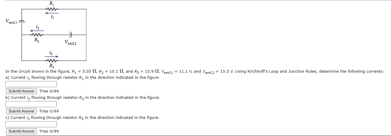 Solved a) Current i1 flowing through resistor R1 in the | Chegg.com