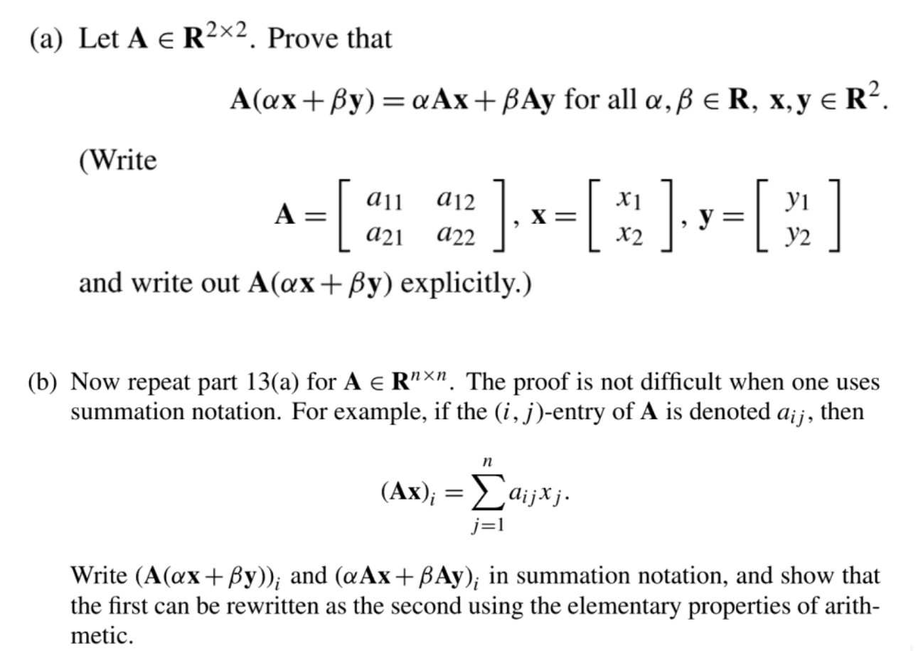 Solved (a) ﻿Let AinR^(2\times 2). ﻿Prove thatA(\alpha | Chegg.com