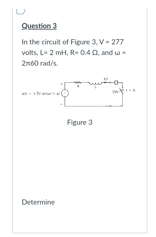 Solved a.the rms symmetrical fault current (3 marks) b.the | Chegg.com
