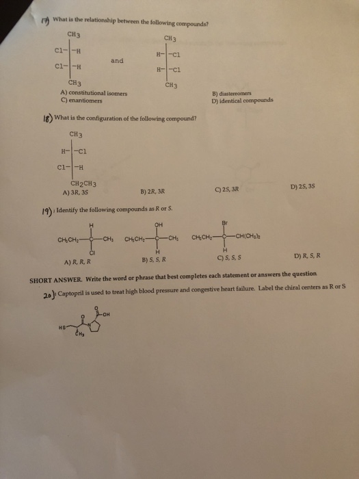 Solved What is the relationship between the following | Chegg.com