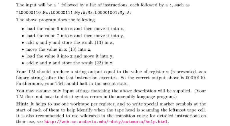 (Solved) : Tm Assembly Design Tm Execute Programs Written Simplified ... (Solved) : Tm Assembly Design Tm Execute Programs Written Simplified ...
