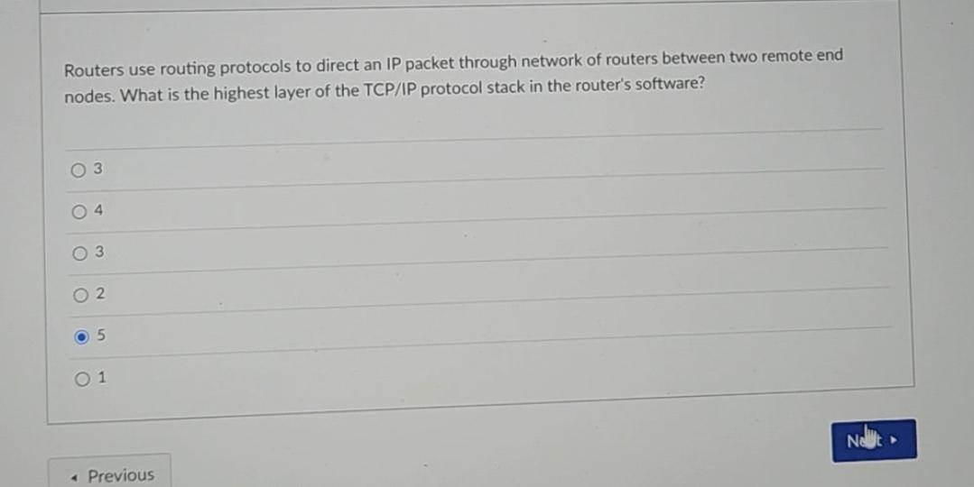 Solved Routers use routing protocols to direct an IP packet | Chegg.com