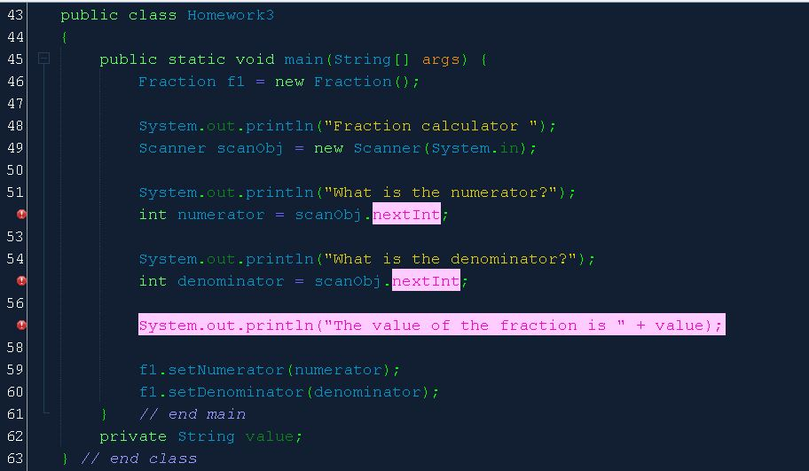 Solved Need Help Fix This Error On Java This Homework Is