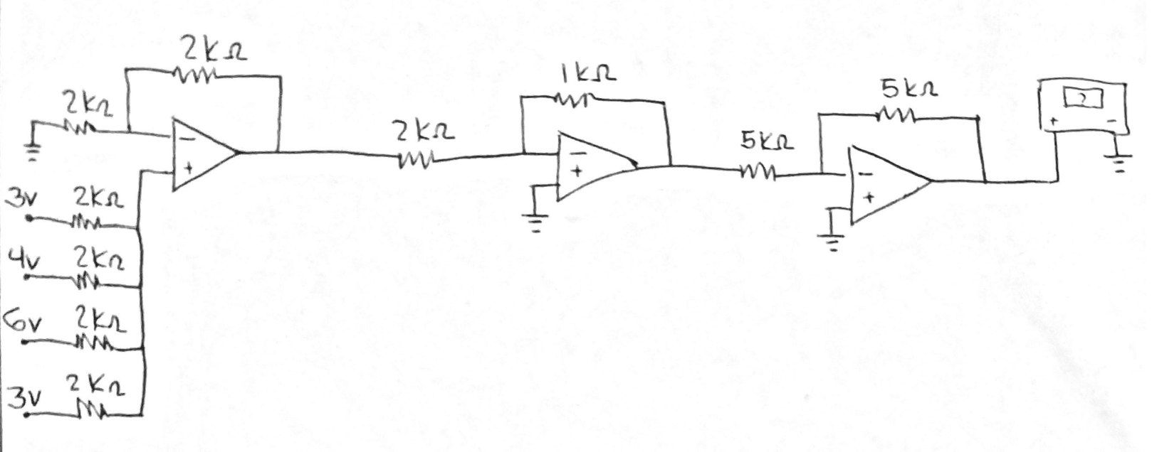 Solved Determine the voltage shown in the voltmeter | Chegg.com