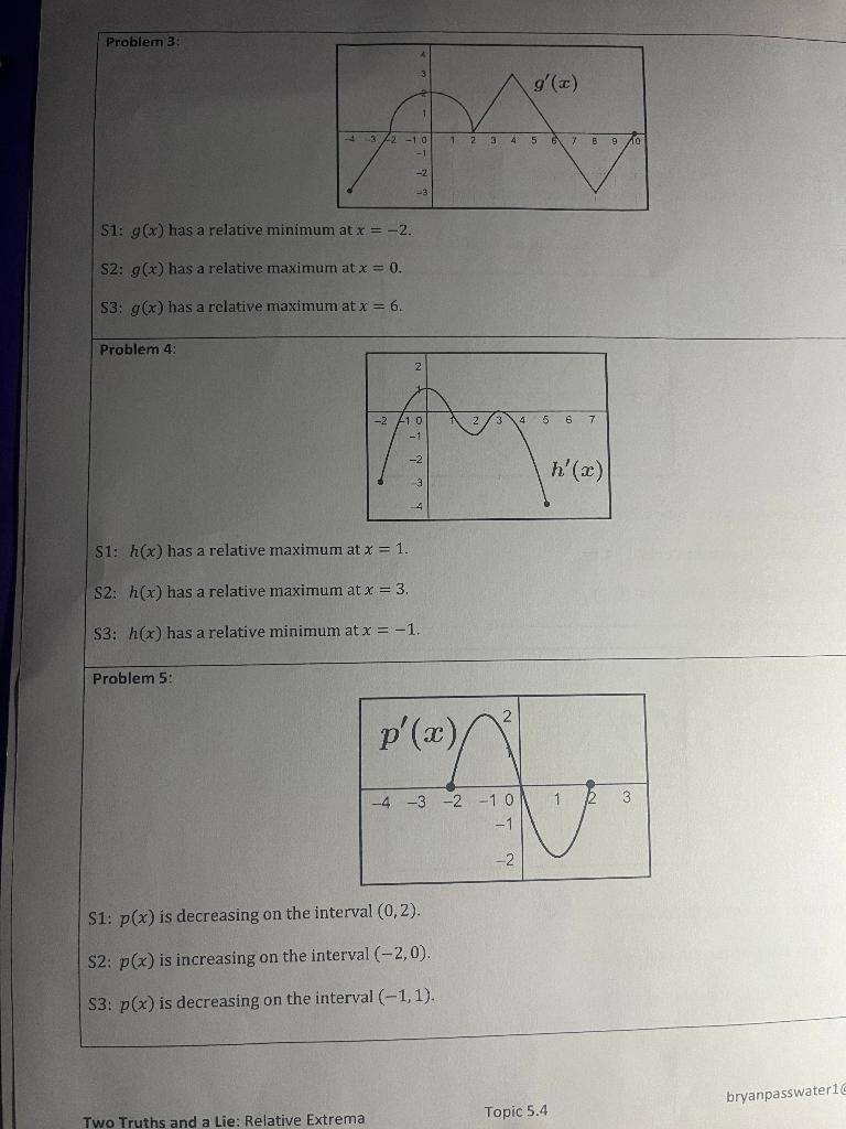 Solved 1. Identify which of the three statements is | Chegg.com